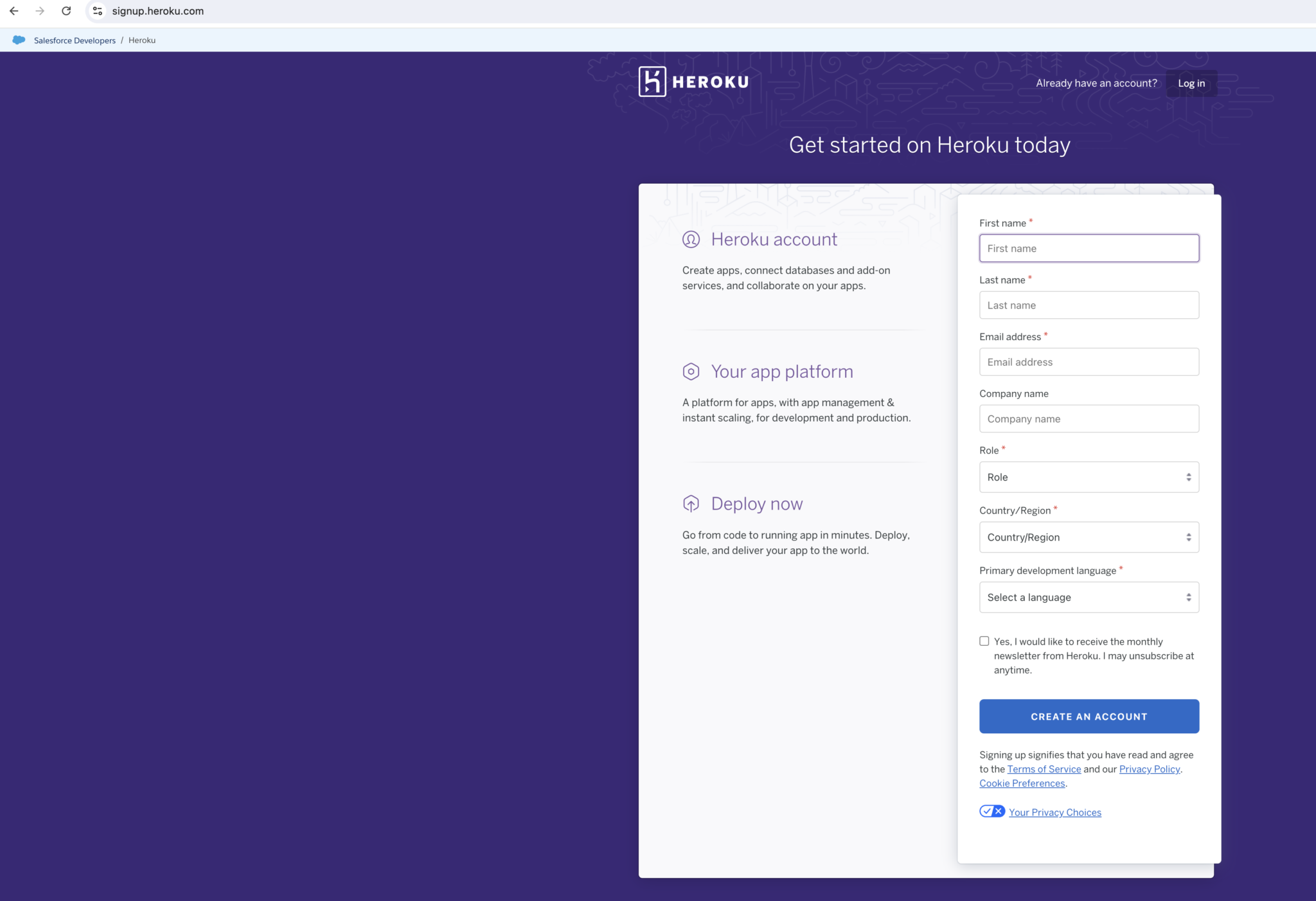 Herokuのアカウント登録ができない時の対処法 | ki-hi-ro.com
